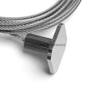 China T Bar Ceiling Suspension Kit Twist Clip Cable Gripper Adjustable Wire Rope Drop Ceiling Light Set for sale