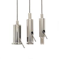 China T Bar Ceiling Suspension Kit Twist Clip Cable Gripper Adjustable Wire Rope Drop Ceiling Light Set for sale