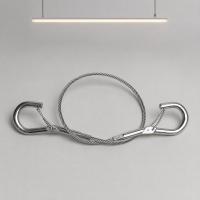China LED Wire Rope Suspension Kit, Cable Gripper Buckle Ceiling Hanging Set for Modular Light for sale