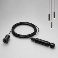 China Black Vibration Absorbing Cable Suspension Kit with Damping Spring & Stainless Steel Wire Rope Gripper for LED Panel Light for sale
