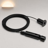China Black Vibration Absorbing Cable Suspension Kit with Damping Spring & Stainless Steel Wire Rope Gripper for LED Panel Light for sale