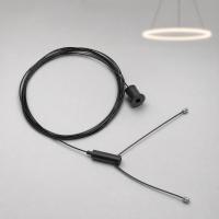 China Black Adjustable Ceiling Wire Hanging Kit with Quick Lock Cable Gripper & SUS304 Steel Rope for LED Panel for sale