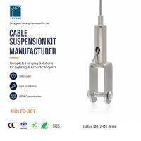 China F3-307 Fork Gripper Ceiling Attachment M4 Thread 57mm for Wire Rope Hanging System for sale