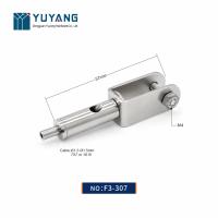 China F3-307 Steel Wire Rope Fork Gripper M4 Thread 57mm for Lighting Suspension System for sale