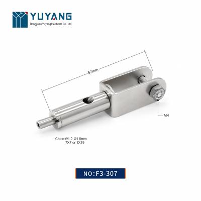 China F3-307 Steel Wire Rope Fork Gripper M4 Thread 57mm for Lighting Suspension System for sale
