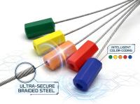 China Color Coded Plastic Coated Steel Cable Security Seal Serial Numbered Container Inventory Management for sale