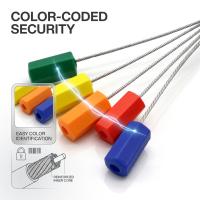 China 1.5mm Adjustable Steel Cable Security Seal Locking Hasp Container Door Cargo Logistics for Tamper Evident Sealing for sale