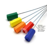 China Color Coded Plastic Coated Steel Cable Security Seal Serial Numbered Container Inventory Management for sale