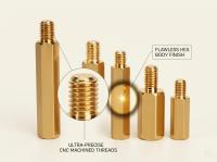 China Custom CNC Machined Brass Screw Nut Threaded Fastener for Pendant Ceiling Light Suspension for sale