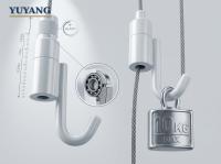 China Hook Cable Gripper Custom Color Finish Nickel Black Rose Gold for Display Hanging for sale