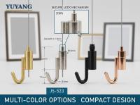 China Hook Cable Gripper Custom Color Finish Nickel Black Rose Gold for Display Hanging for sale