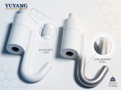 China Hook Cable Gripper Large Open J Hook Brass Wide Arc for Retail Banner Suspension for sale