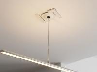 China White Ceiling Attachment 1/4-20 UNC Thread 30mm Body for LED Pendant Light Suspension Kit for sale