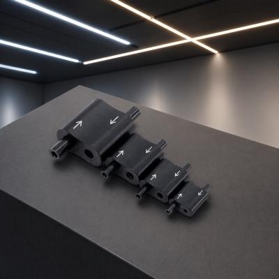 China Black Double-Way Bidirectional Gripper HVAC Duct Cable Tray Support System Multi-Point for sale