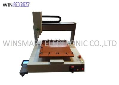 China 3 Axis Robotic SMD Red Glue Dispensing Machine 400x400mm Work Table with 0.01mm Precision and 300W Power for sale