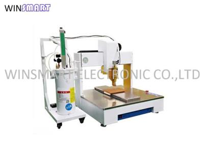 China SMT Glue Dispenser Machine Single Table 300x300mm Work Area 0.6MPa Filling Station with ±0.02mm Precision for sale