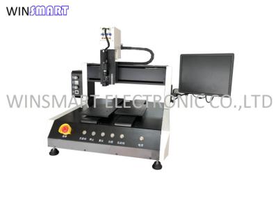 China 14 Inch LCD Automatic Hot Glue Dispenser with 200x400mm Work Area and ±0.01mm Precision for sale