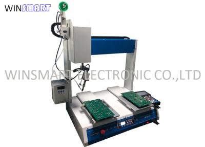 China Heater PLC Control 0.6-1.6mm Solder Wire Robotic Soldering Machine for sale