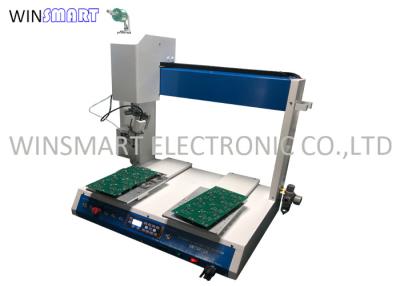 China PLC Controlled 0.6-1.6mm Solder Wire Semi Automatic Soldering Robot for sale