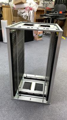 China ESD PCB Magazine Rack 355x320x563mm for SMT Production - 50 PCB Capacity with 10⁴~10⁶ Ω Surface Resistance for sale