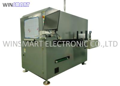 China Adjustable Feeding Rail Online PCB Router 60000 RPM Automatic Unloading on Tray for sale