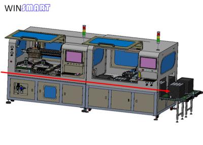 China Inline PCB Separator Router Machine 300x300mm Working Area 0.8-3.0mm Bit AC 380V 3KW Dual Spindle for sale