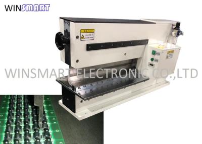China Max 2mm Clearance Metal Core Guillotine PCB Cutter with Adjustable Pressure for V Cut PCB Depaneling for sale