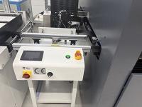 China Compact and no human contact inline pcb router machine engineered for unattended operation delivering consistent pcb routing for sale