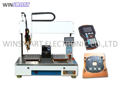 China Double Platform Robotic Screwdriver Machine with PLC Control 500x300mm Work Range M1.0-M4.0 Screw Capacity for sale