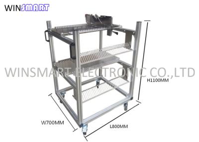 China Panasonic CM602 SMT Feeder Cart - 800x700x1100mm Aluminum Alloy Storage for 60pcs 8mm Feeders for sale