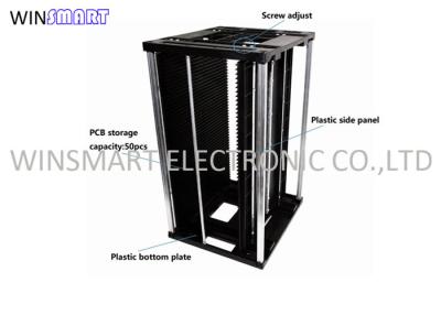 China ESD SMT Magazine Rack 355x320x563mm for PCB Storage with Antistatic Protection and 50 Plate Capacity for sale