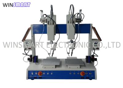 China Dual Heads Automatic Soldering Robot SMD PCB Machine 220V/110V with 0-550℃ Temperature Range and ±0.02mm Precision for sale