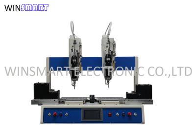 China 6kg/cm² Double Head Robotic Screwdriver Machine with Dual Tables - M1.0-M5.0 Screw Range, 2GB Storage Capacity for sale