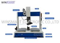 China Multi-Axis Automatic SMD Soldering Machine 90Kg with 0.3-1.6mm Wire Capacity and 550℃ Temperature Range for sale