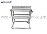 China 50pcs/Layer SMT Feeder Cart with 4 Omni-Directional Wheels 1000x600x1200mm Stainless Steel Storage Trolley for sale