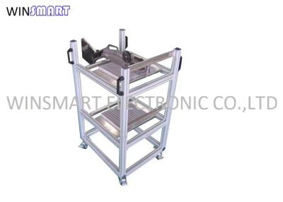China ESD Aluminium Alloy Universal SMT Feeder Cart 600x500x1100mm with 30-Piece Storage Capacity for SMT Production Lines for sale
