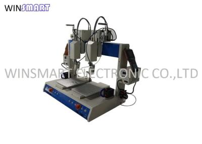 China 300W Dual Table Desktop Soldering Robot for LED PCB Welding with 680×500×720mm Dimensions and ±0.02mm Precision for sale
