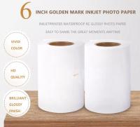 China Golden Mark 6 inch 152mm 50m 240g Waterproof RC Glossy Inkjet Photo Paper for Fuji Dry Printer for sale