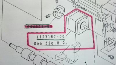 China Noritsu QSS3201 3202 Minilab Spare Part I123187 I123187-00 Pulse Motor 24V for sale