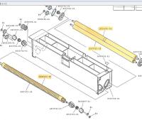 China Noritsu QSS29 32 34 75 3701 Minilab Bibulous Roller AA074137 A087423 B024363 for sale