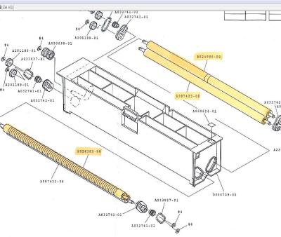 China Noritsu QSS29 32 34 75 3701 Minilab Bibulous Roller AA074137 A087423 B024363 for sale
