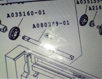 China Noritsu Minilab Spare Part Shaft A080369 Compatible with QSS Series Photo Lab Equipment for sale
