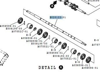 China Noritsu QSS3201 3202 Minilab Spare Part Roller B020122-01 B020122 2pcs for sale
