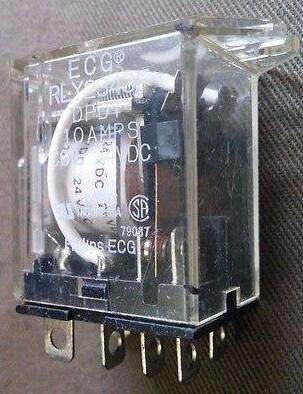 China ECG RELAY RLY2343F DPDT 10AMPS COIL 24 VDC NORITSU MINILAB for sale