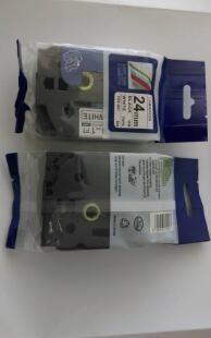 China PUTY 24mm Black On White TZ251 TZe251 TZe 251 TZe-251 Label Brother Tapes Compatible For P-Touch Typewriter for sale