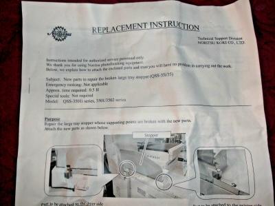 China Noritsu QSS 3501 Minilab Spare Part Exit Tray Retro Kit R504684-01 for sale