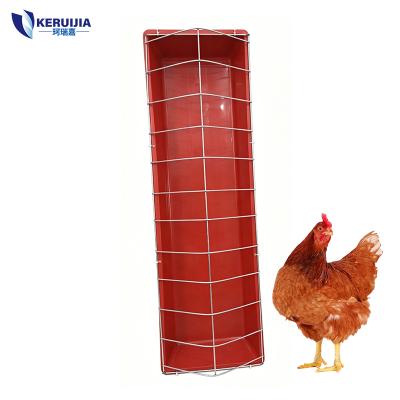 China Chicken Feeder Poultry Chick Ground Feeder Bucket Box Chicken Duck Goose Floor Feeder for sale