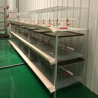 China Galvanized 120 160 Birds Poultry Farming 4 Tiers Chicken Breeding Animal Cage for Sale for sale
