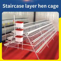 China Galvanized 120 160 Birds Poultry Farming 4 Tiers Chicken Breeding Animal Cage for Sale for sale