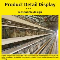 China Galvanized 120 160 Birds Poultry Farming 4 Tiers Chicken Breeding Animal Cage for Sale for sale